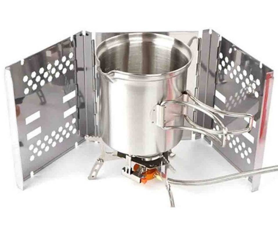 Stainless Steel Foldable Portable Outdoor Square Stove