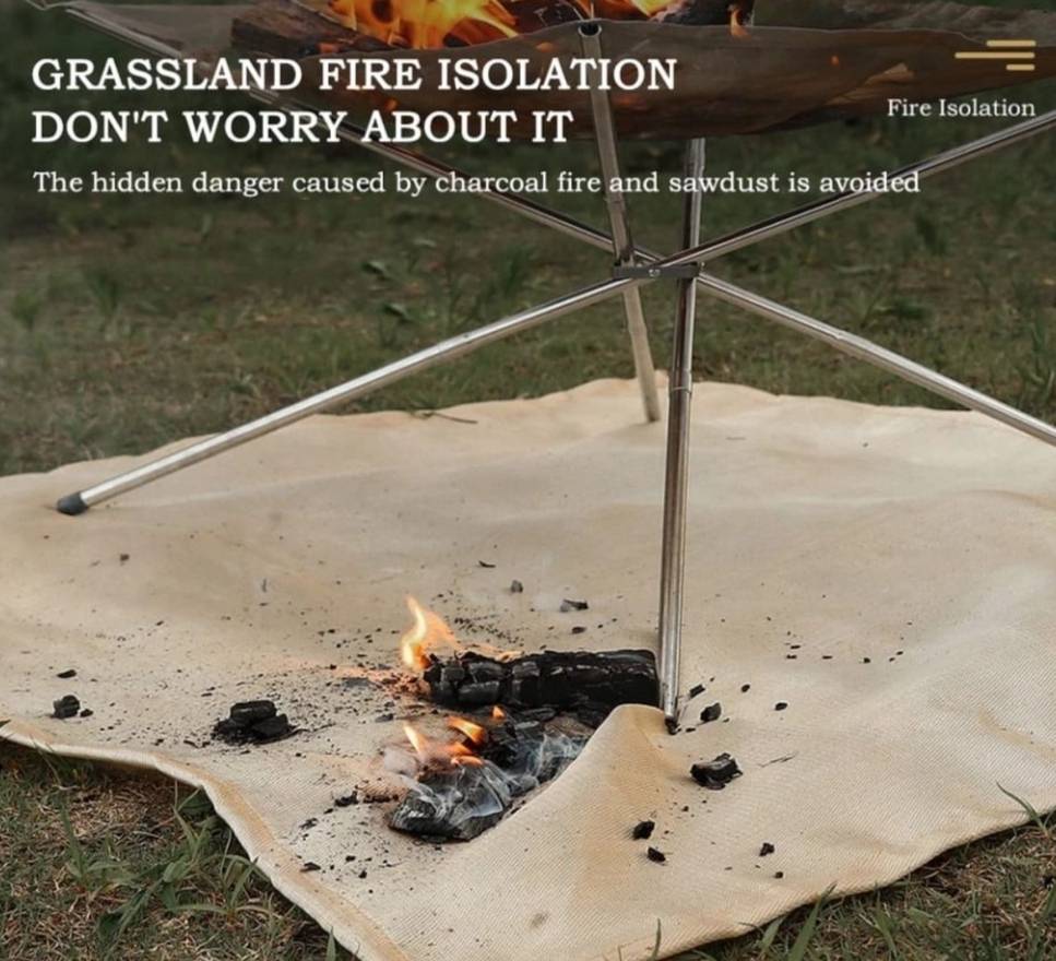Fireproof Camping Mat Portable Fire Pit Stove