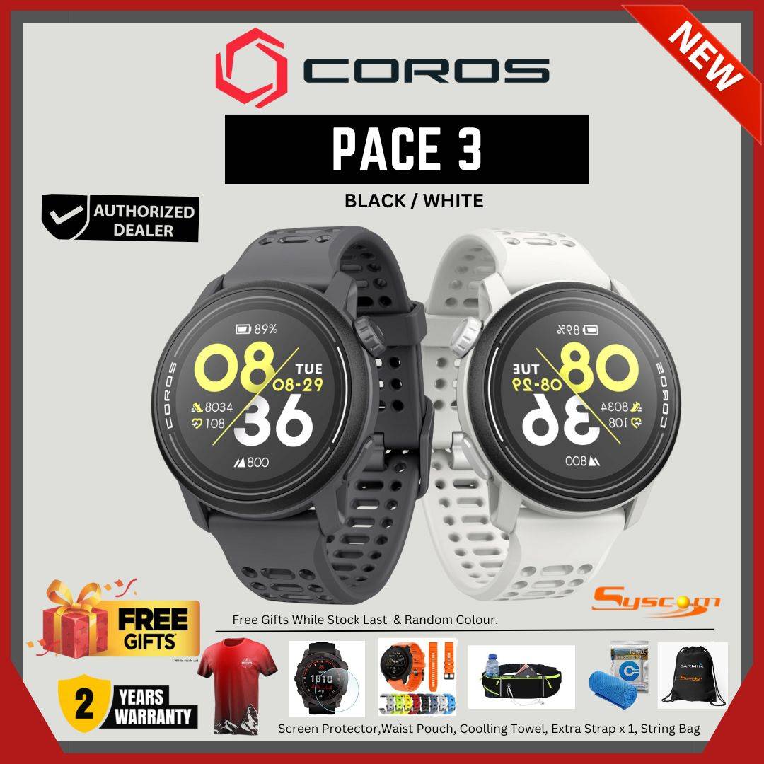 COROS PACE 3 Premium GPS Sport Watch + Free Gifts
