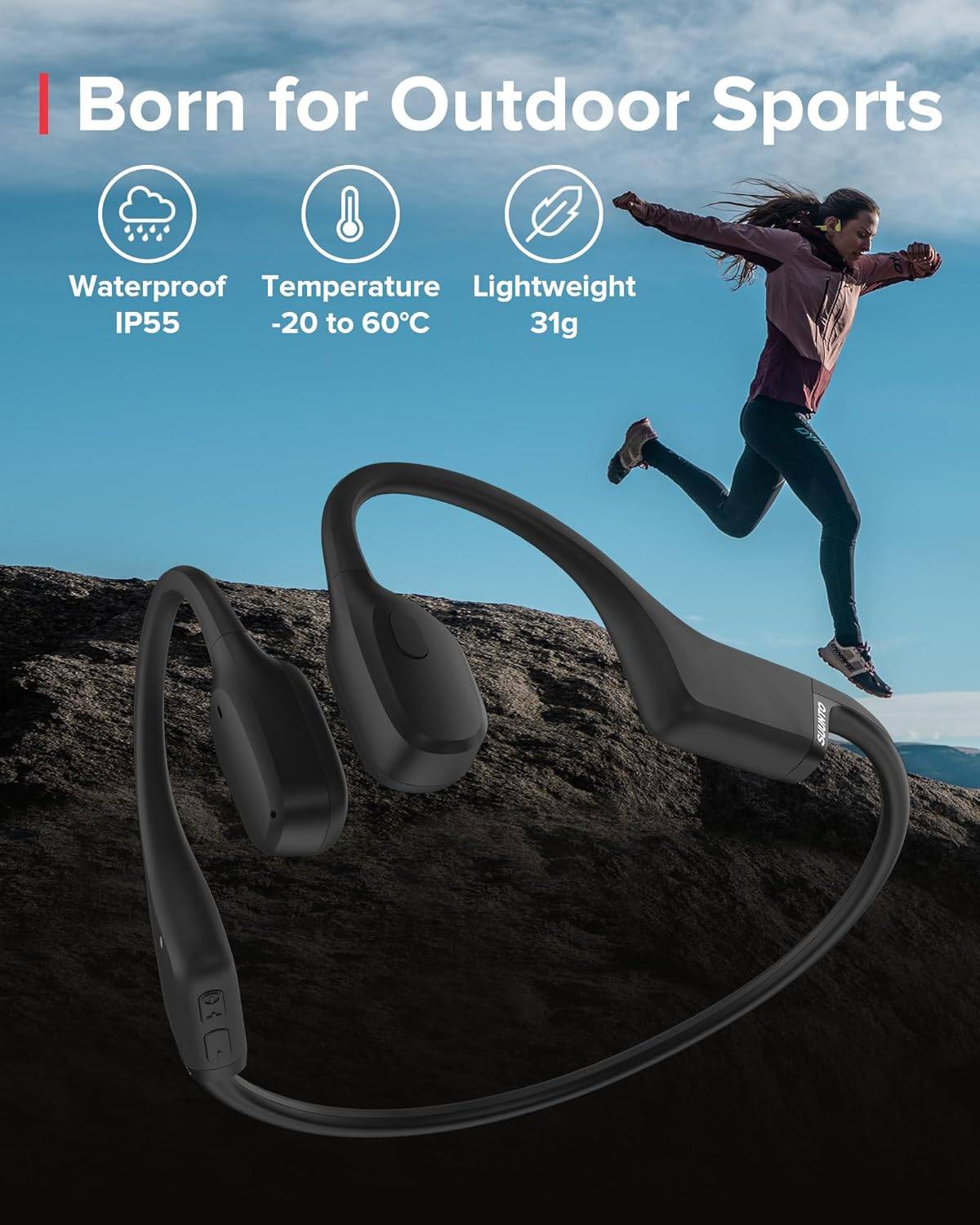 Suunto Sonic Bone Conduction Headphones - With Excellent Sound Quality ...