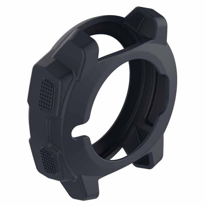 Silicon Soft Cover Bezel Case Protector Garmin INSTINCT (*Black / Red ...