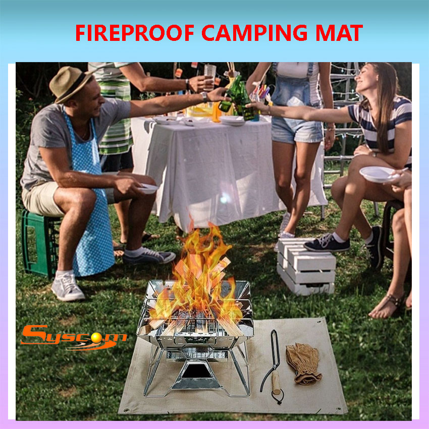 Fireproof Camping Mat Portable Fire Pit Stove