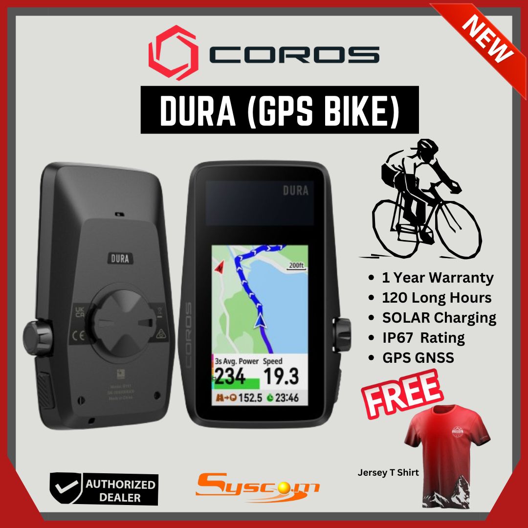 COROS DURA Solar GPS Bike Computer Wireless Solar Charging