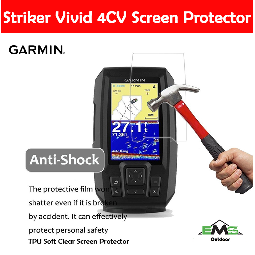 Clear LCD Screen Protector for Garmin Striker Vivid 4CV Fish Finder ...