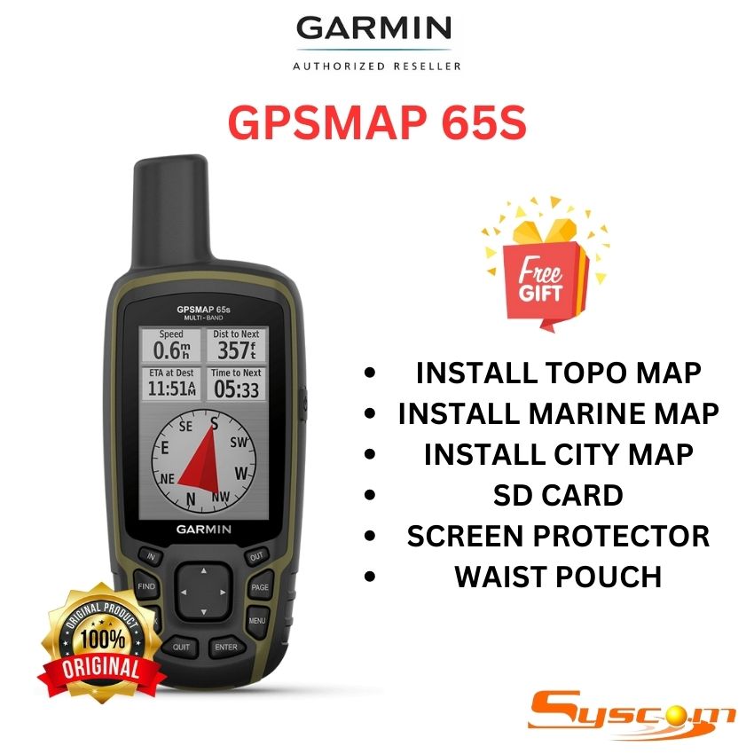 GARMIN GPSMAP 65s Handheld GPS Tracking